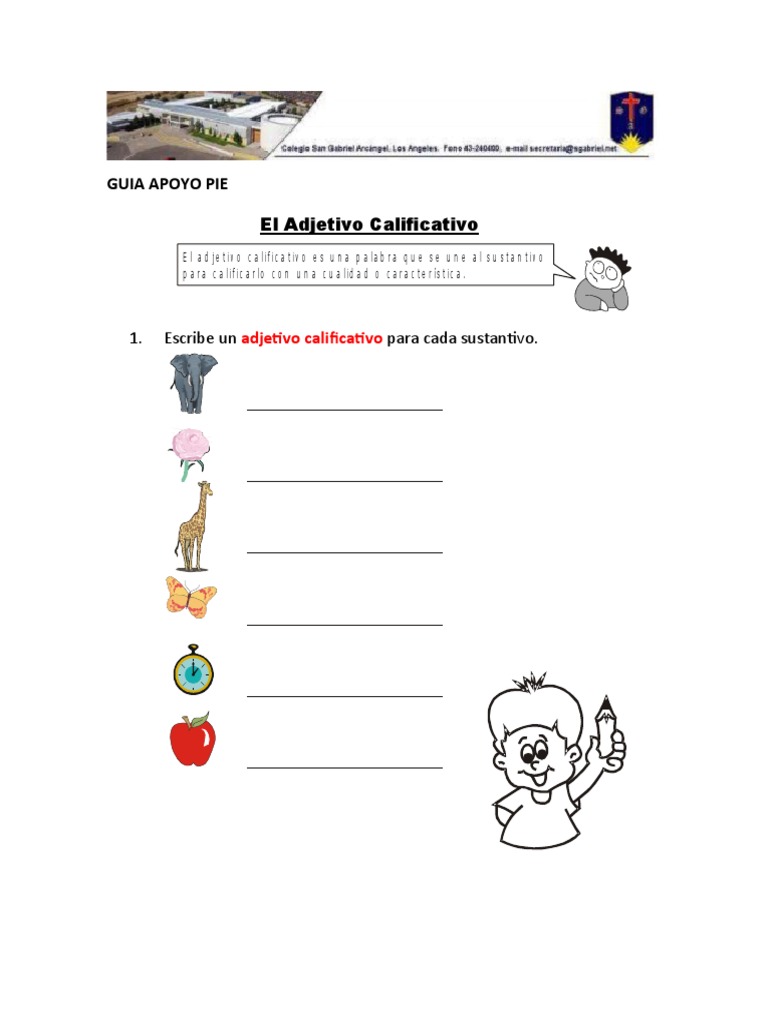 Guia de Adjetivos | PDF | Adjetivo | Gramática