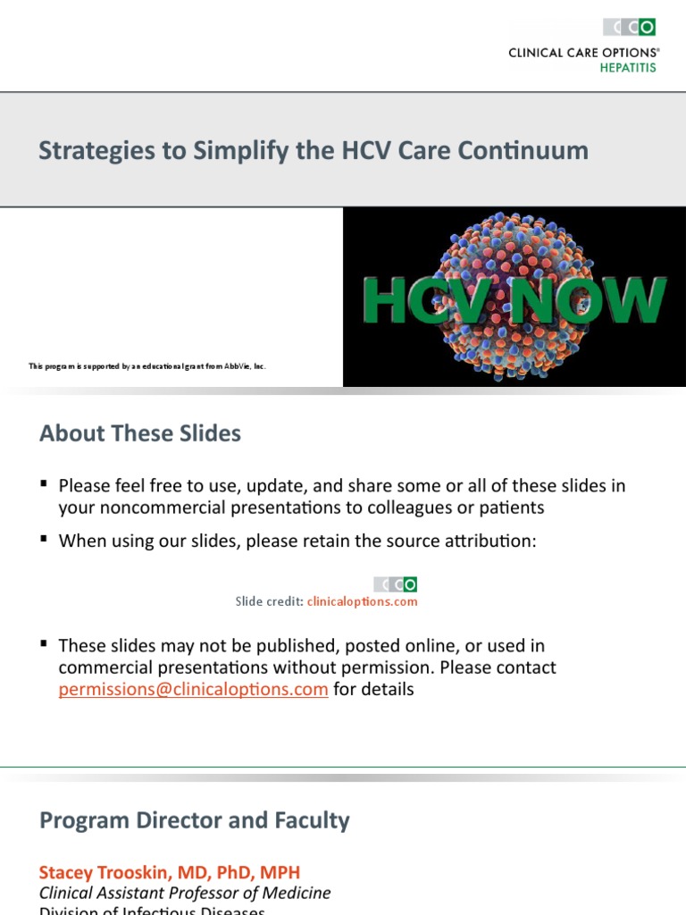 CCO HCV NOW Downloadable 3 | PDF | Hepatitis C | Hepatitis