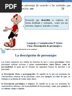 Descripción de Personajes | PDF