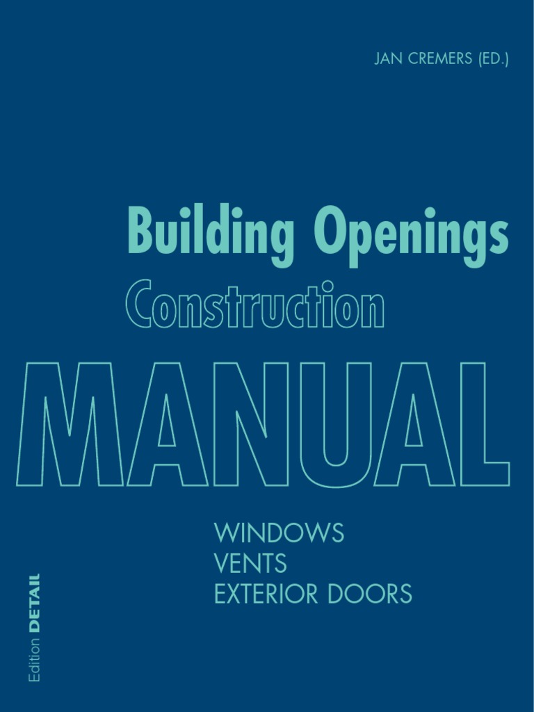 Building Openings Construction: Manual | PDF | Window | Building Materials