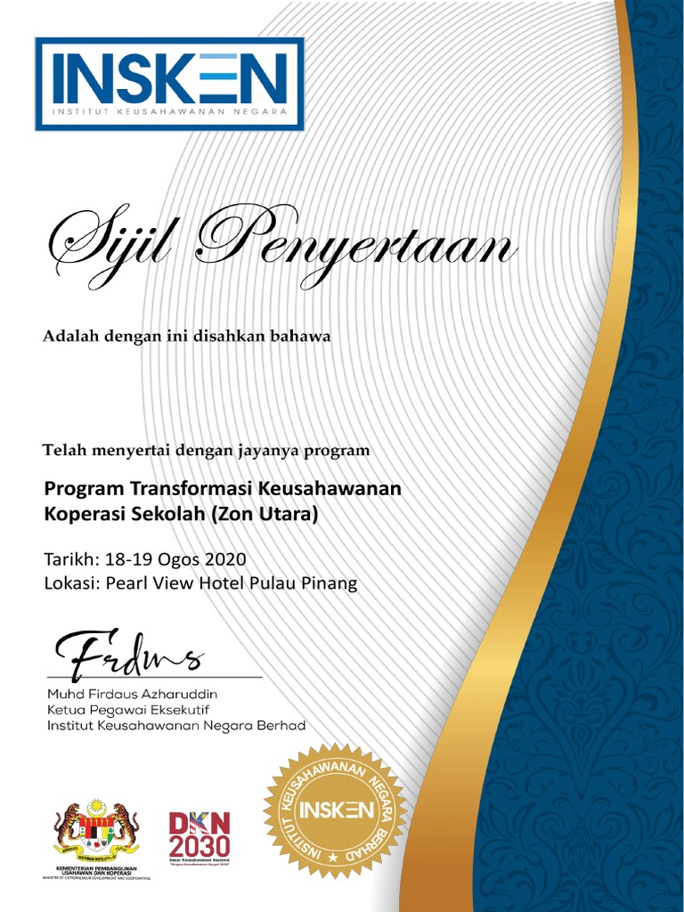 Sijil SKM Zon Utara | PDF