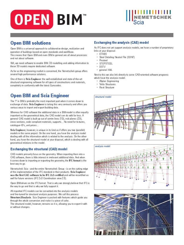 Openbim Tekla Brochure en | PDF | Building Information Modeling | Economic Sectors