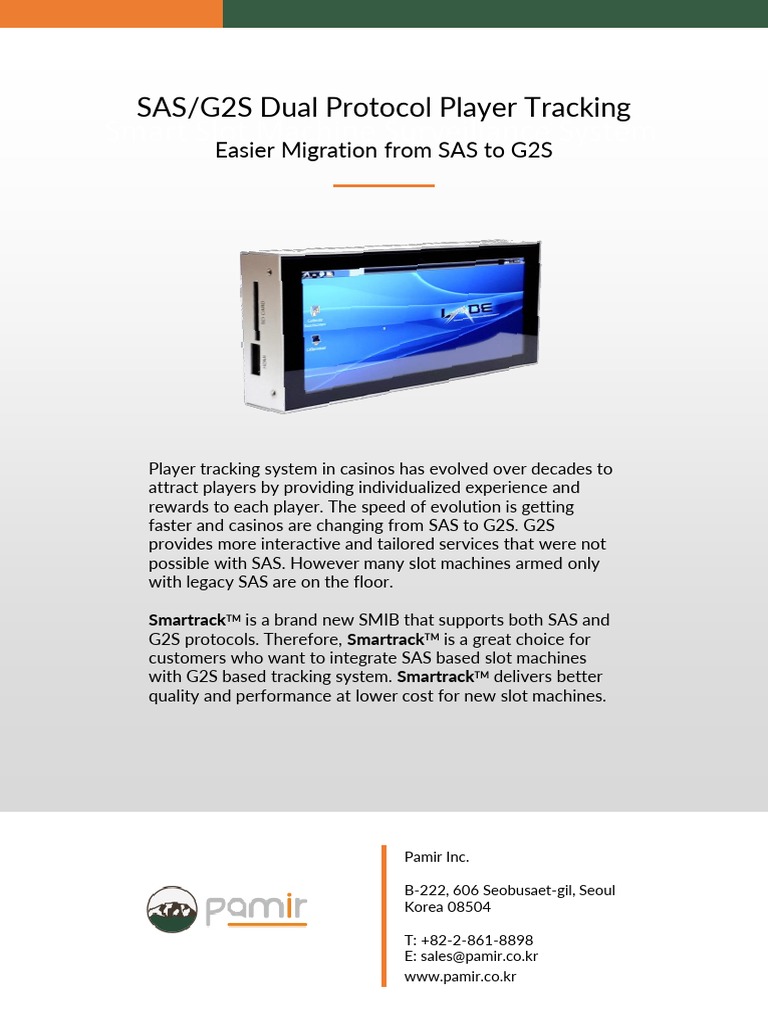 Smart Slot Machine Surveillance System: SAS/G2S Dual Protocol Player ...