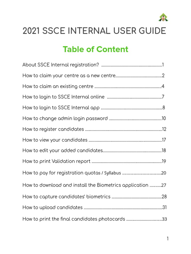 2021 Ssce Internal User Guide | PDF | Login | Password