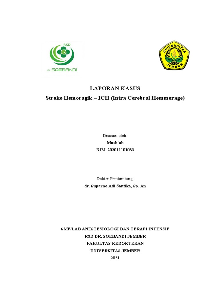 Laporan Kasus Cva Ich | PDF