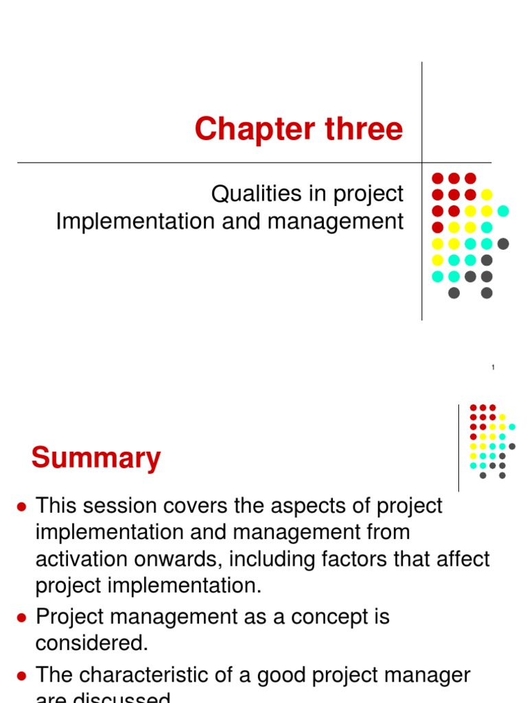 Project Implementation Factors and Management | PDF | Project ...