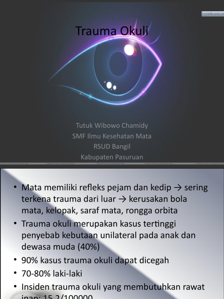 Trauma Okuli: Penyebab dan Penanganan | PDF | Face | Human Head And Neck
