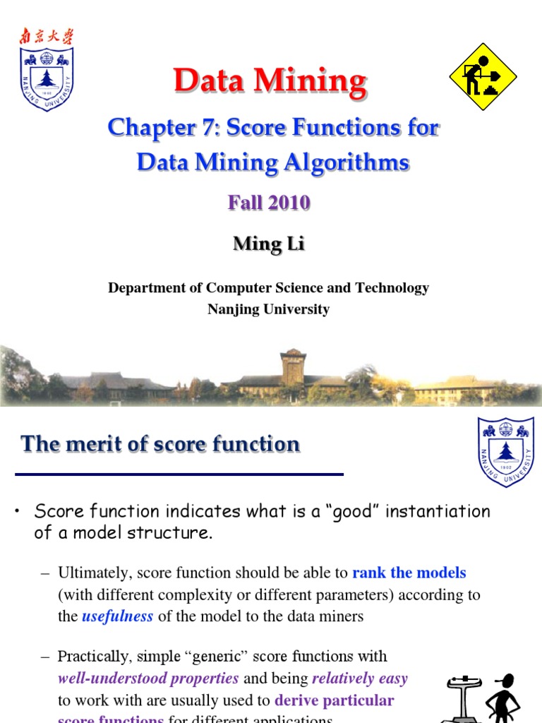 Chapter 7: Score Functions For Data Mining Algorithms | PDF | Cross Validation (Statistics ...