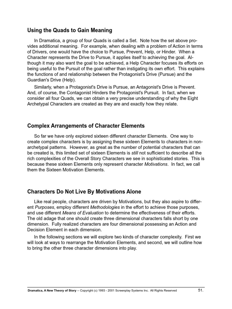 Dramatica Theory Book (1) (051 100) | PDF | Dorothy Gale | Motivation