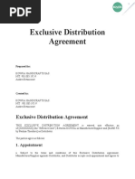Exclusive Distributorship Agreement Template | PDF | Contractual Term ...