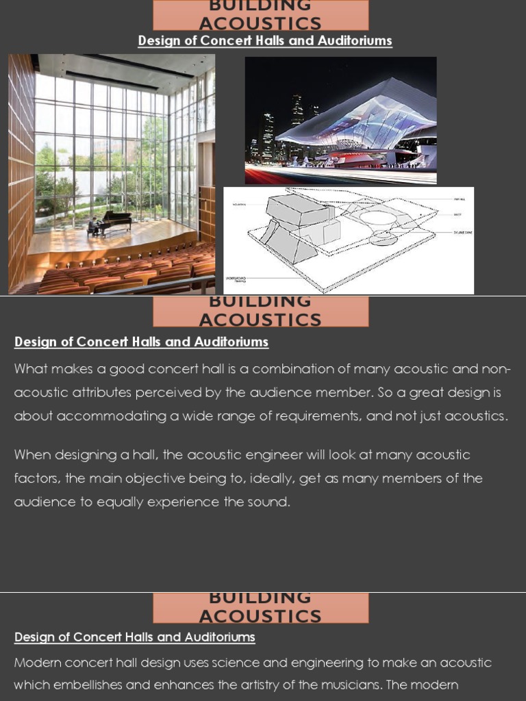 Concert Hall Design and Acoustics | PDF | Acoustics | Sound