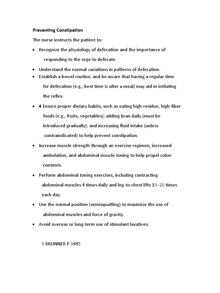 Preventing Constipation | PDF | Science & Mathematics