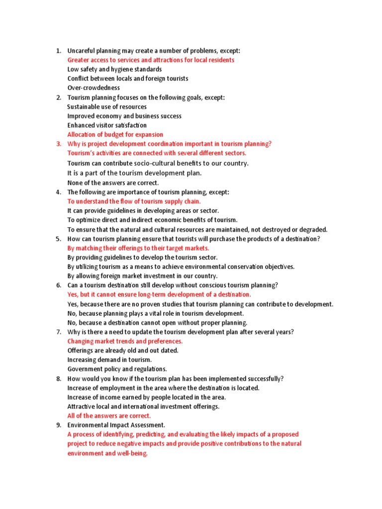 Planning for Sustainable Tourism Development: Key Concepts, Objectives ...