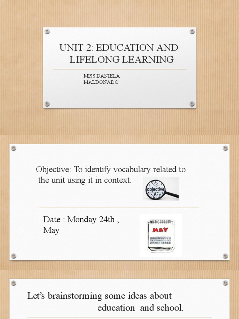 Lifelong Learning Vocabulary Guide | PDF | Classroom | Pedagogy