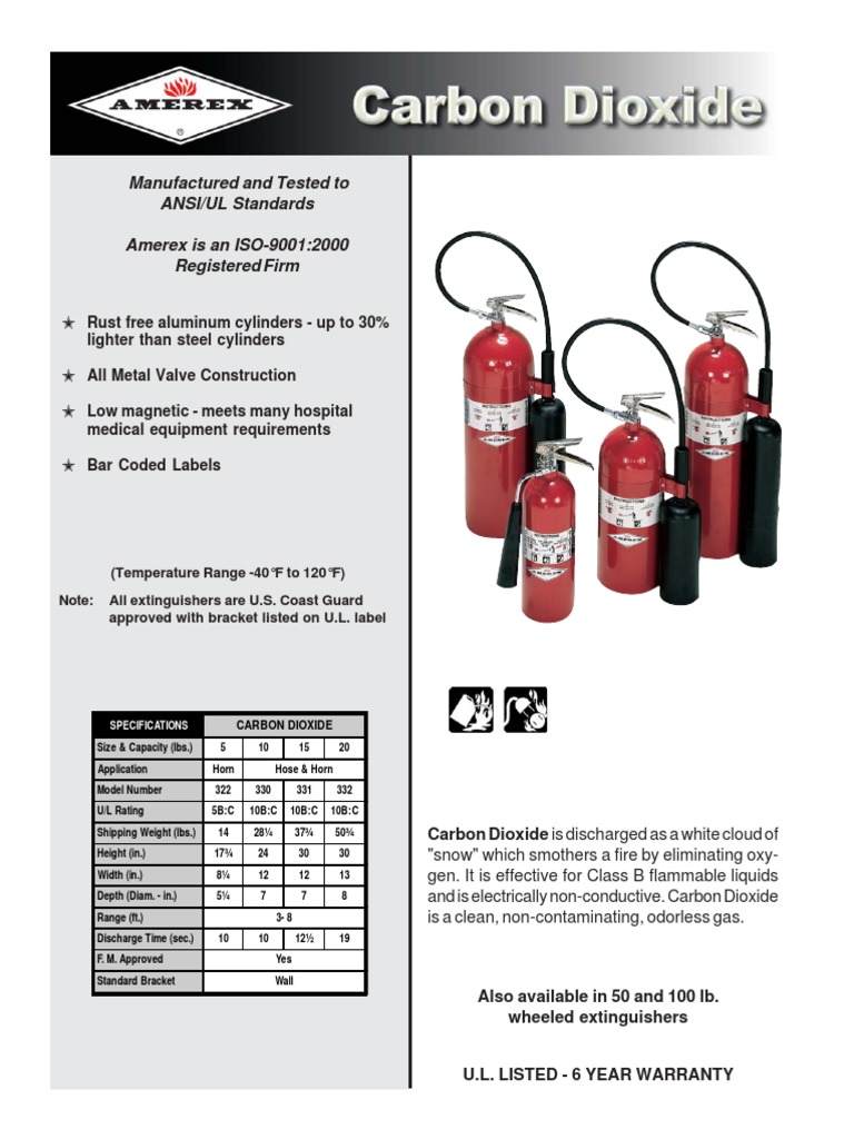 Manufactured and Tested To ANSI/UL Standards Amerex Is An ISO-9001:2000 ...