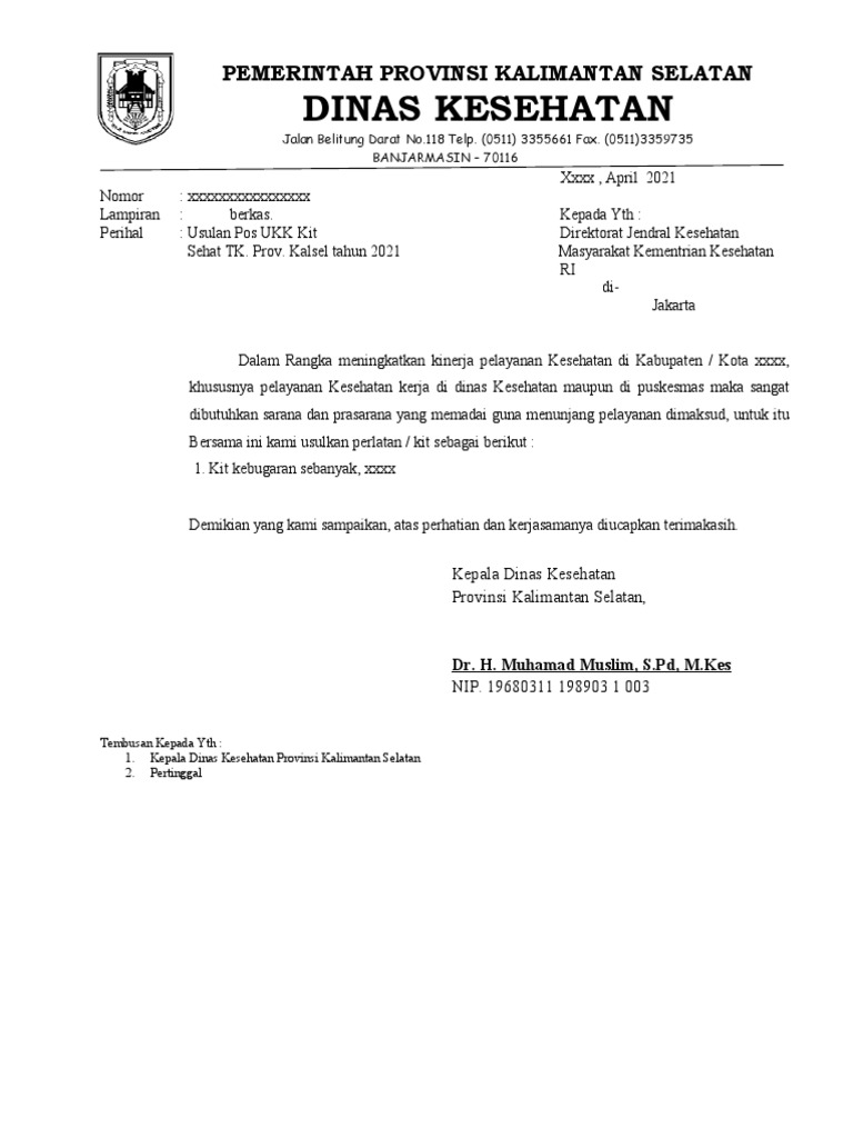 Surat POS UKK Kit | PDF