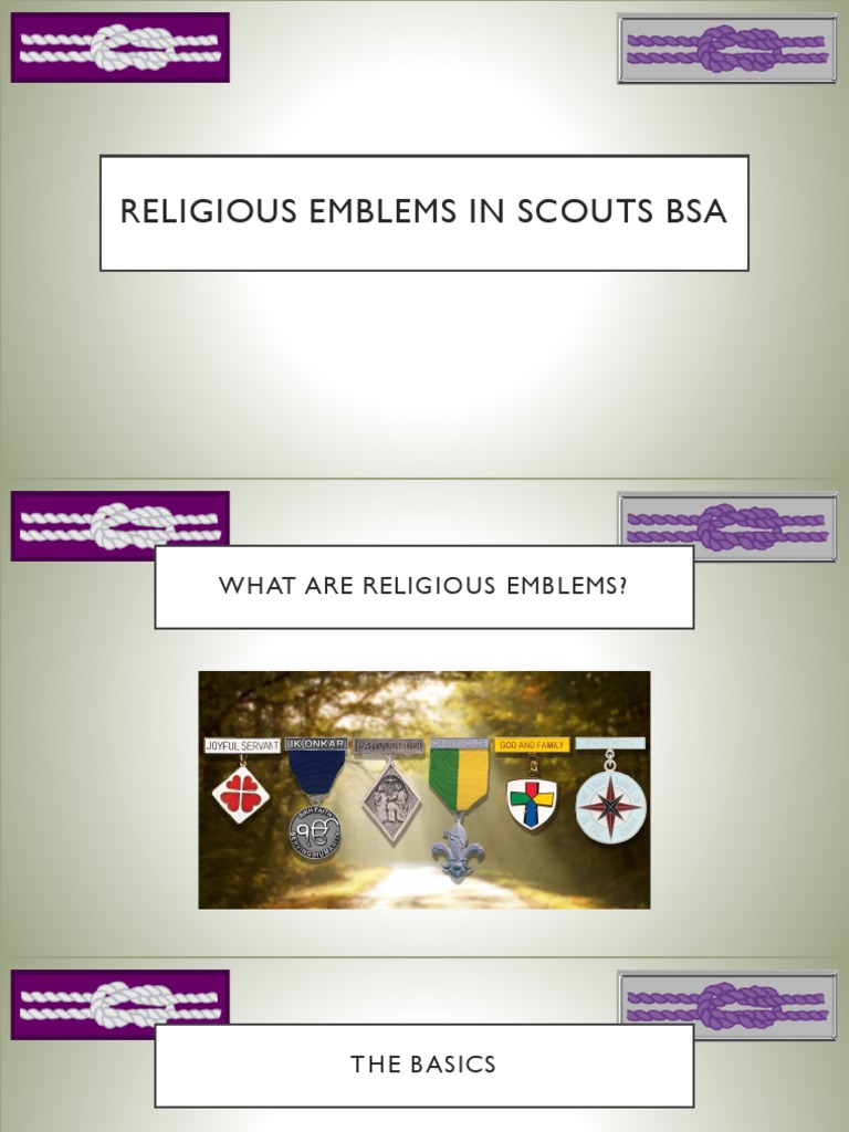Religious Emblems in Scouts Bsa | PDF | Boy Scouts Of America | Clergy