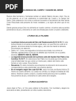 Moniciones Celebración de Primera Comunión | PDF | eucaristía | Misa (liturgia)