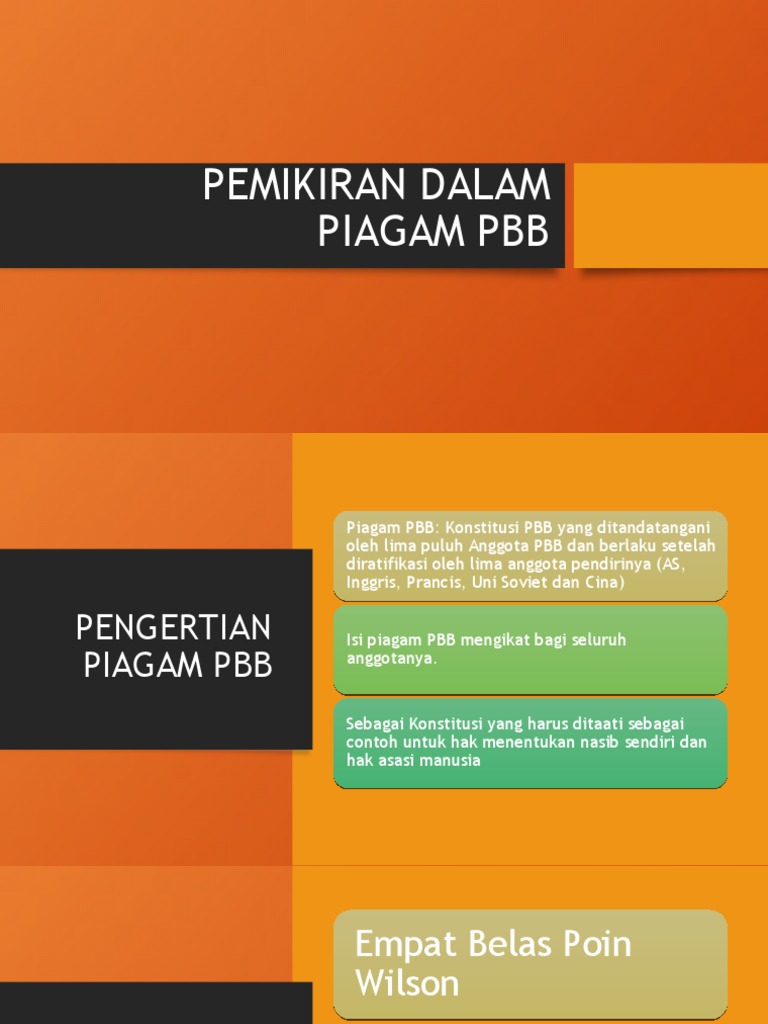 Pemikiran Dalam Piagam PBB | PDF