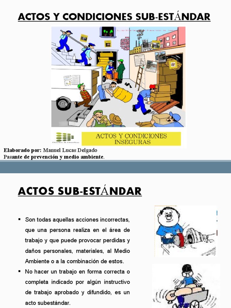 Actos y Condiciones Subestandar | PDF