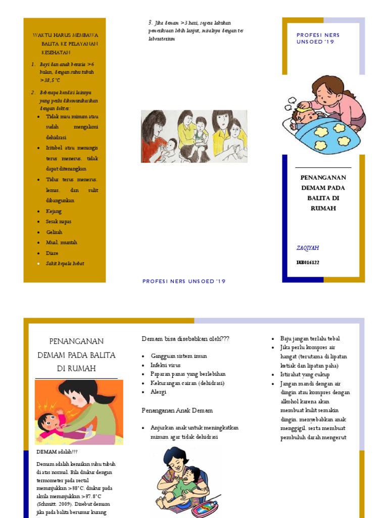 Leaflet Demam Balita | PDF