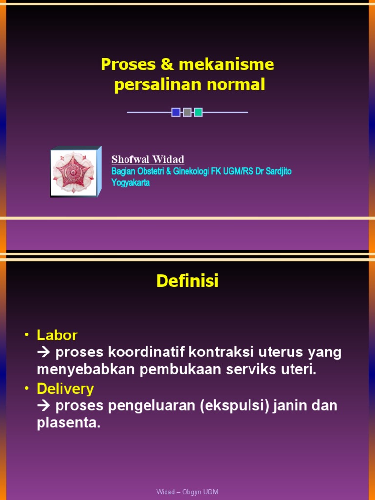 Proses & Mekanisme Persalinan Normal | PDF