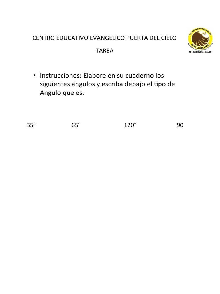 Tarea de Construccion de Angulos | PDF