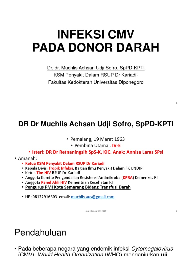 2.4 Infeksi CMV Pada Pendonor | PDF | Sains & Matematika
