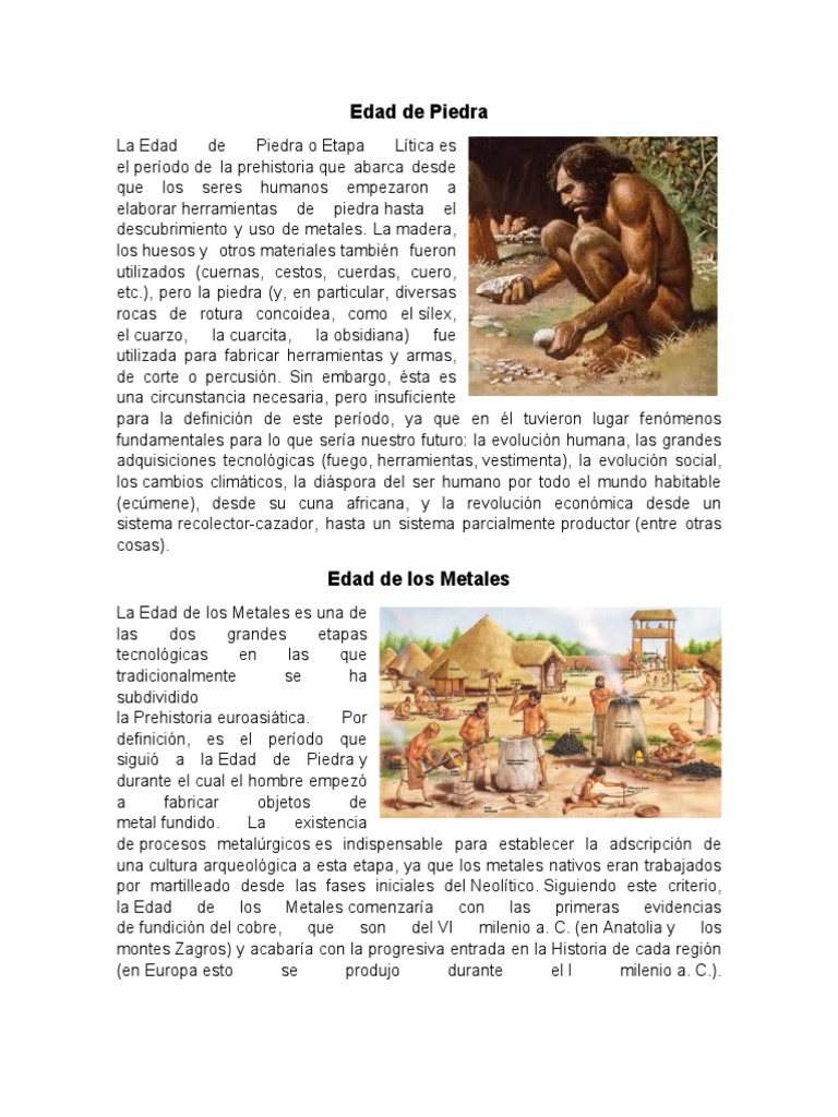 Edad de Piedra | PDF | Ciencias sociales