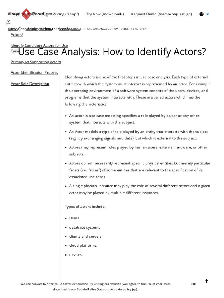 Use Case Analysis - How To Identify Actors | PDF