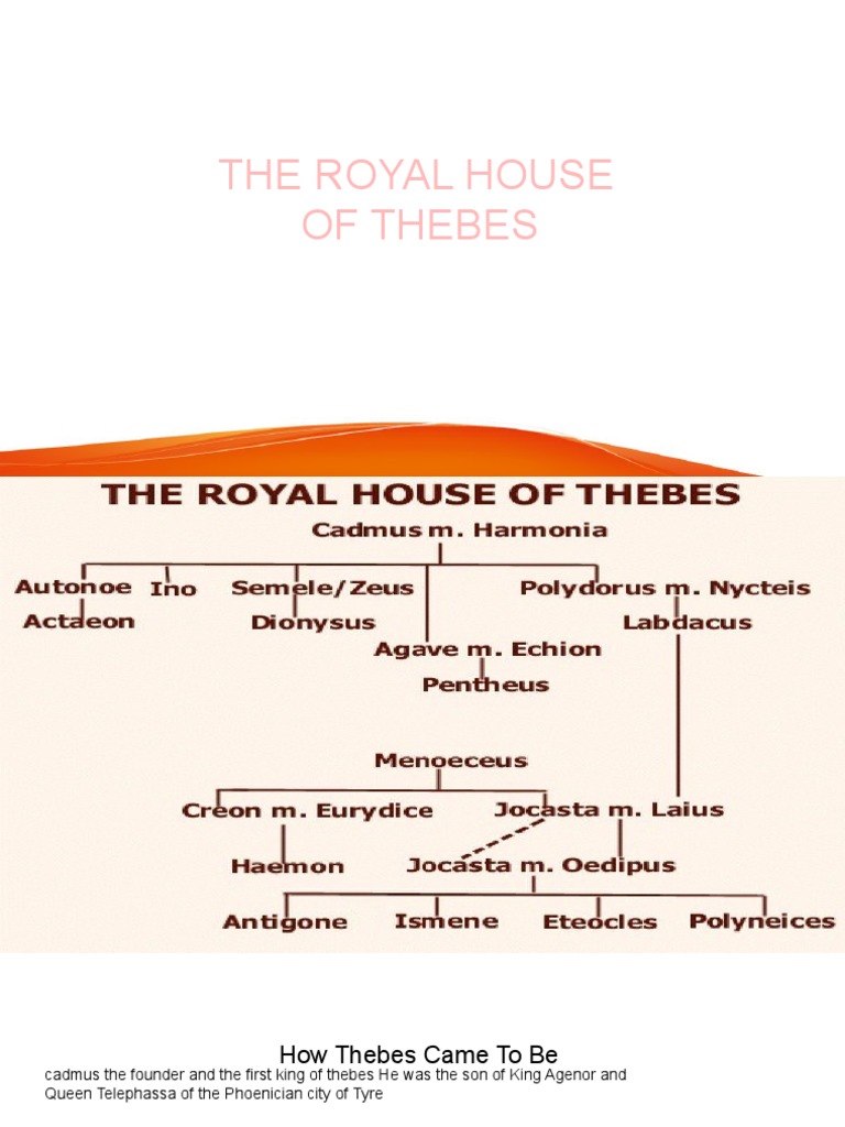 The Royal House of Thebes | PDF | Oedipus | Ancient Thebes (Boeotia)
