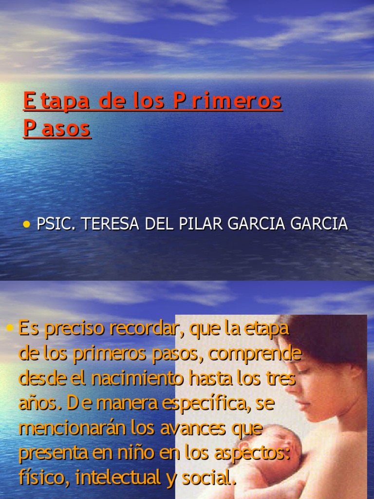 Etapa de Los Primeros Pasos | PDF | Aprendizaje | Cognición