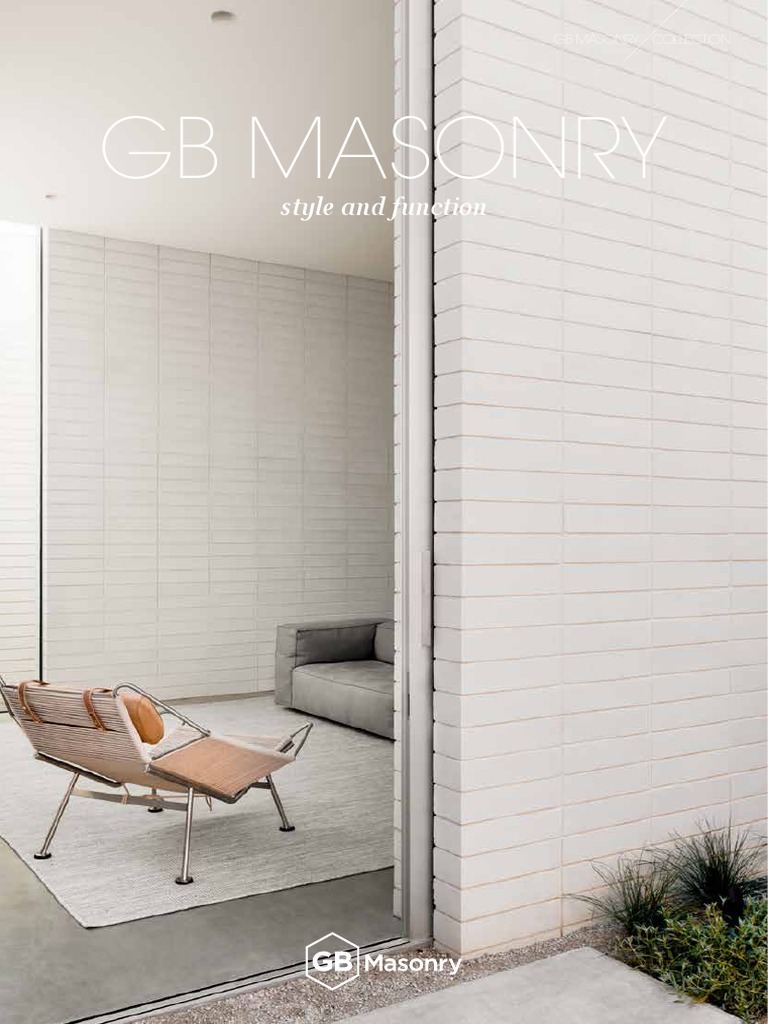 GB Masonry: Style and Function | PDF | Masonry | Building Insulation