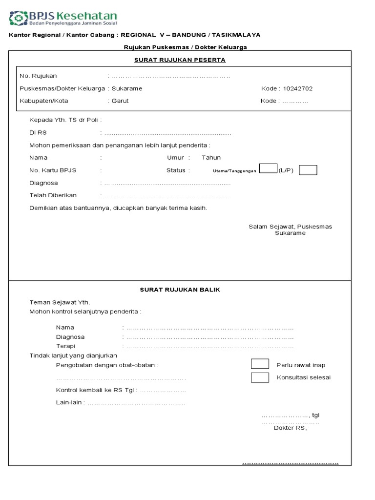 Belangko Rujukan BPJS | PDF