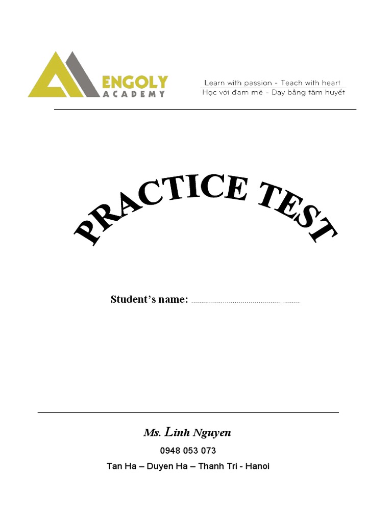 Practice Test 001 | PDF | Sea | Bullying