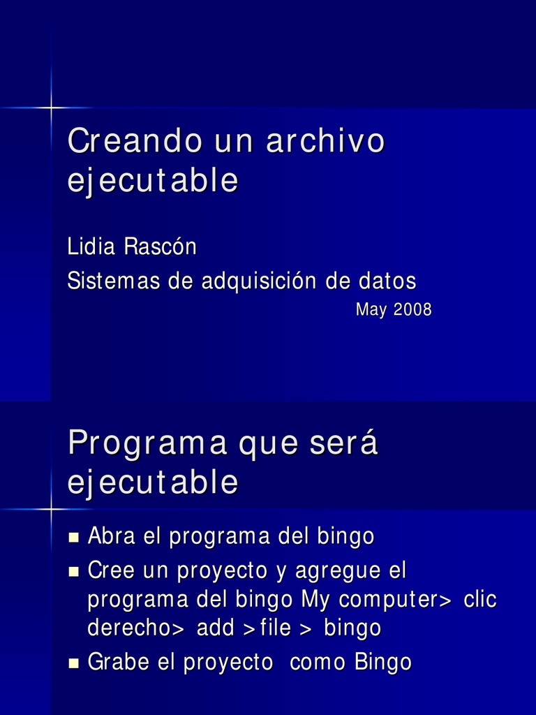 Ejecutable Con Labview | PDF | Point and Click | Archivo de computadora