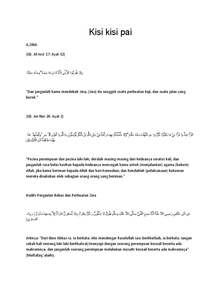 Kisi Kisi Pai Kelas 12 SMK | PDF