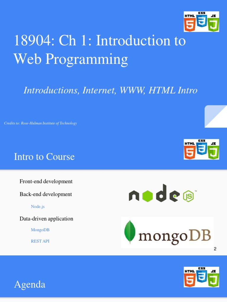 CH 1 Web Programming Intro | PDF | Port (Computer Networking) | World ...