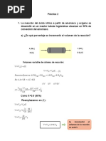 Ejercicios Reactores 2023 1 | PDF | Reactor Quimico | Cinética química