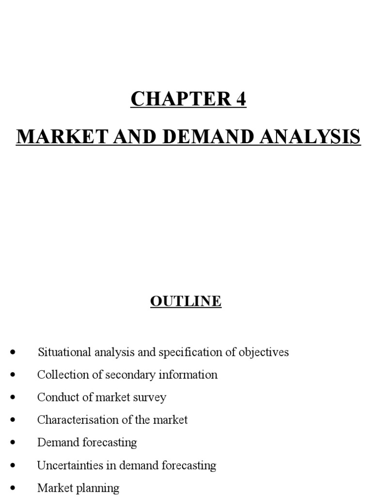 Market and Demand Analysis Guide | PDF | Survey Methodology | Forecasting