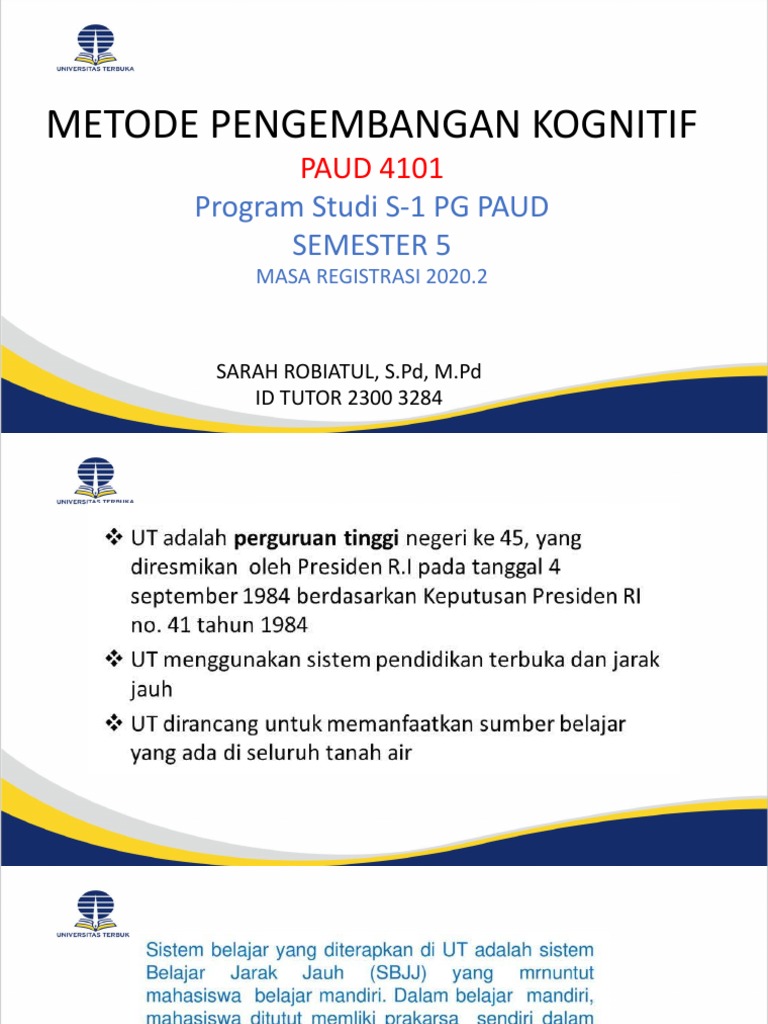 Metode Pengembangan Kognitif | PDF