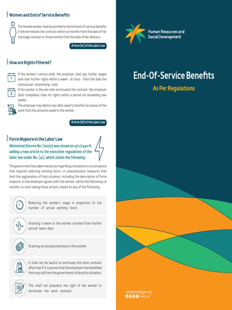 End of Service Benefits-KSA | PDF | United States Labor Law | Employment