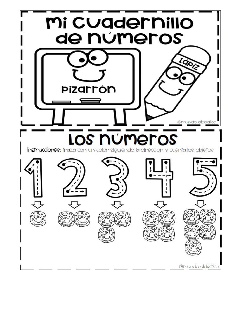 Cuadernillo de Numeros Del 1 Al 20 | PDF