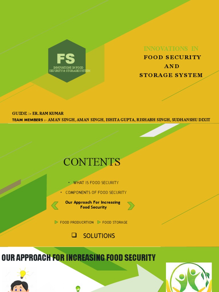 Food Security Innovations and Solutions | PDF | Food Security | Agriculture