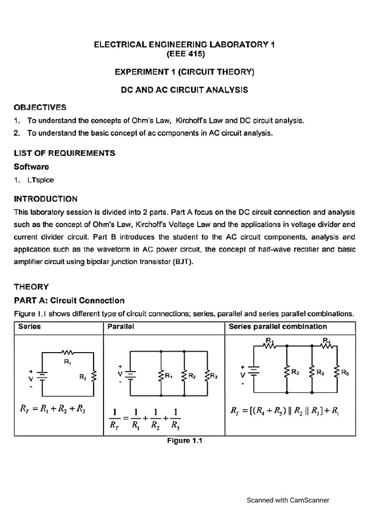 Electricity Lab Reports | PDF