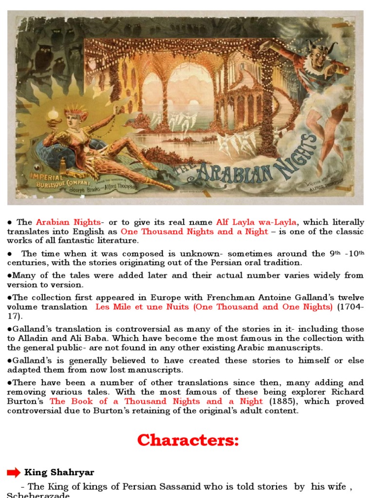 World Lit Report Arabian Nights | PDF | One Thousand And One Nights