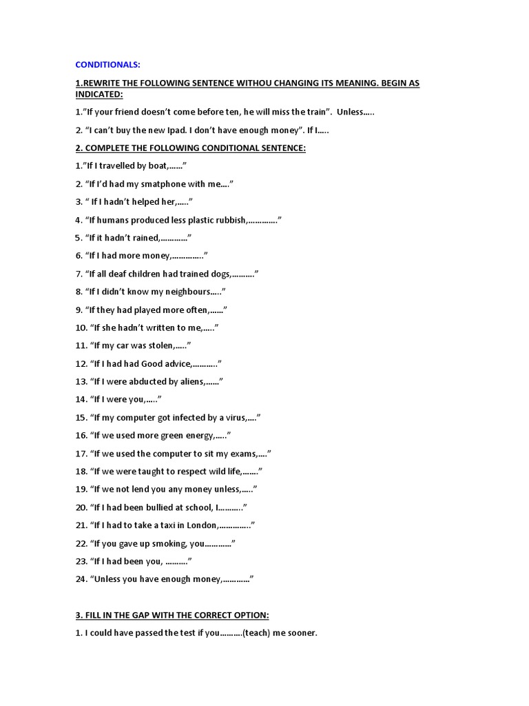 Conditional Linkers Exercises | PDF