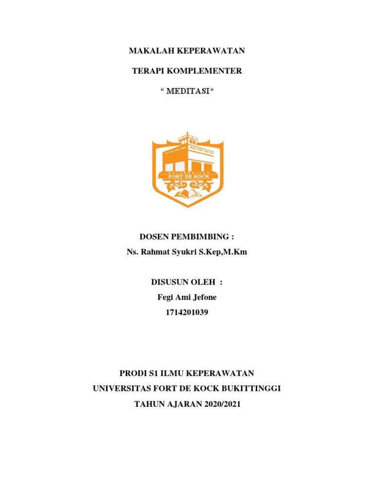 Analisa Pico Fegi Ami J Terapi Komplementer | PDF | Kesehatan Holistik | Sains & Matematika