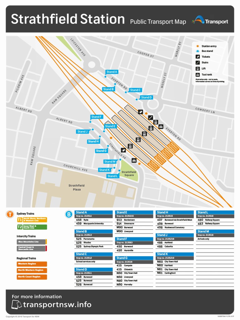 Strathfield Station (Accessible) | PDF | Public Services | Public Transport