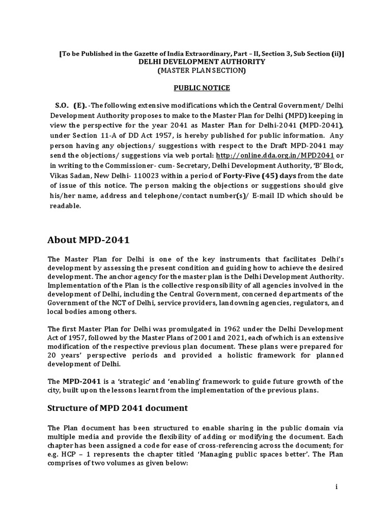 Draft MPD 2041 (English) 09062021 | PDF | Sustainability | Natural ...